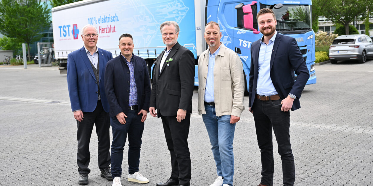 Erster E-Truck für Werner & Mertz unterwegs